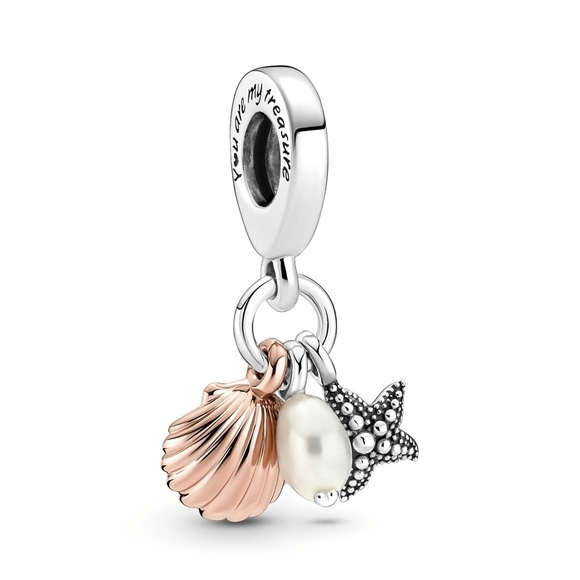Pandora | Jewelry | Pandora Freshwater Cultured Pearl Starfish Shell ...